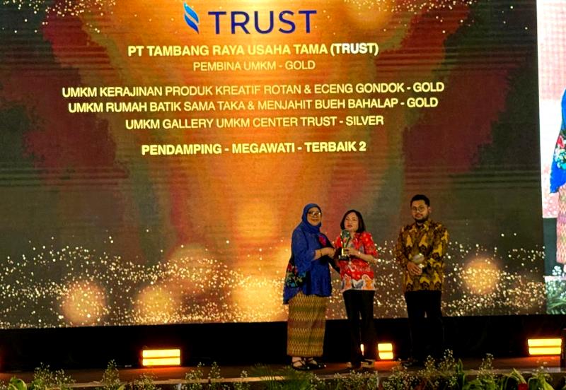 PT TRUST Raih Penghargaan Gold Sebagai Pembina UMKM di Ajang Bina Mitra ...